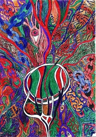 Intense Drawing by Nathan Schermer - Fine Art America