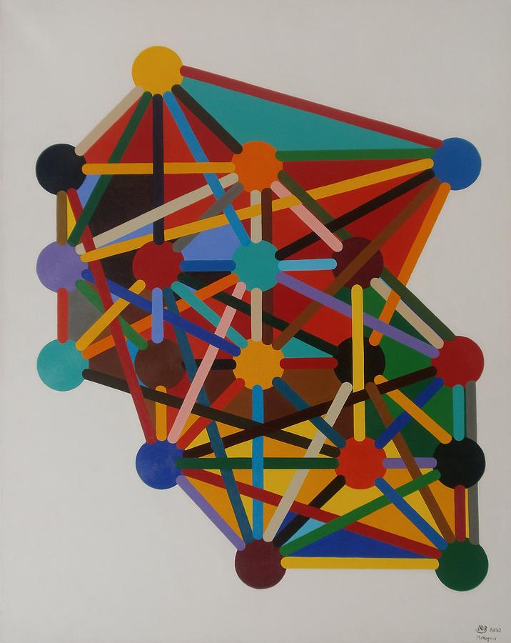 Interconnectivity Painting by Adrien Barlow | Fine Art America
