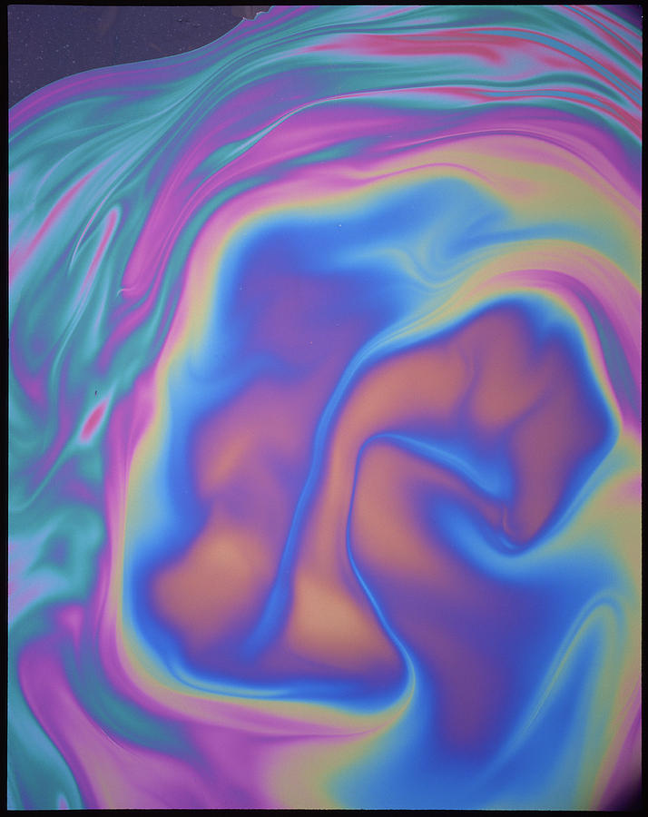 Interference Pattern From Oil by Science Photo Library