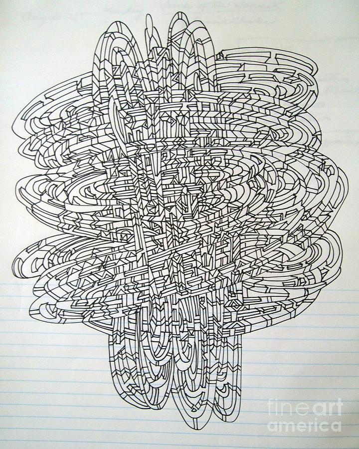 Interlock Drawing by Nancy Kane Chapman - Fine Art America