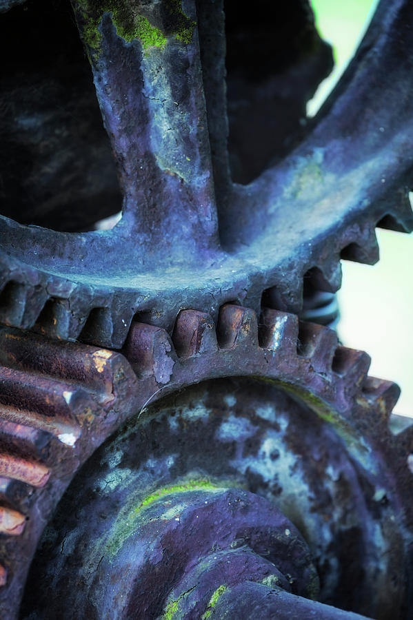 Interlocking Cog Wheels Photograph by Ken Welsh