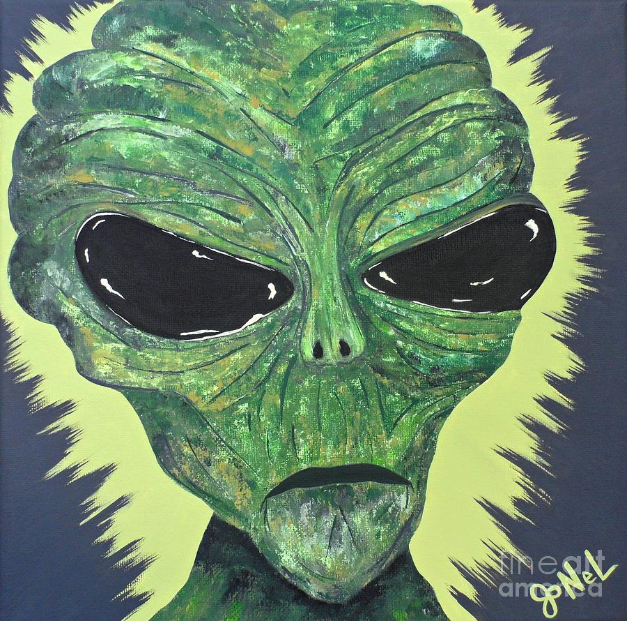 Invader Painting by JoNeL Art