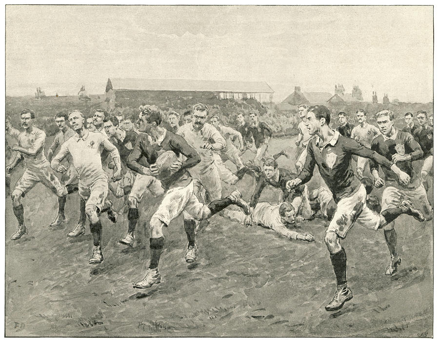 Ireland Defeat England In Dublin Drawing by Illustrated London News Ltd ...