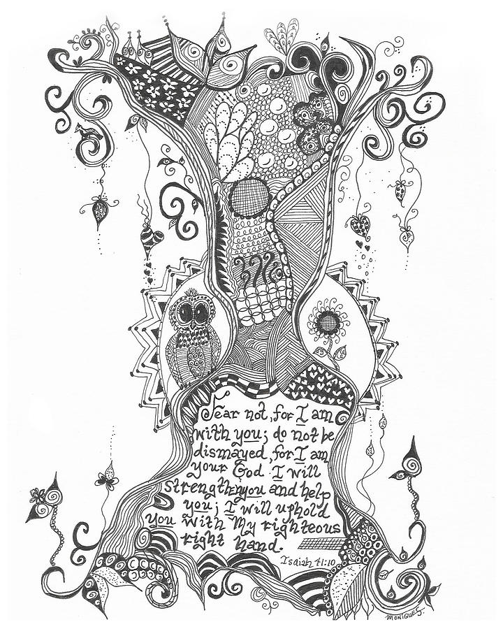 Isaiah Tree Drawing by Monique Skellenger - Pixels