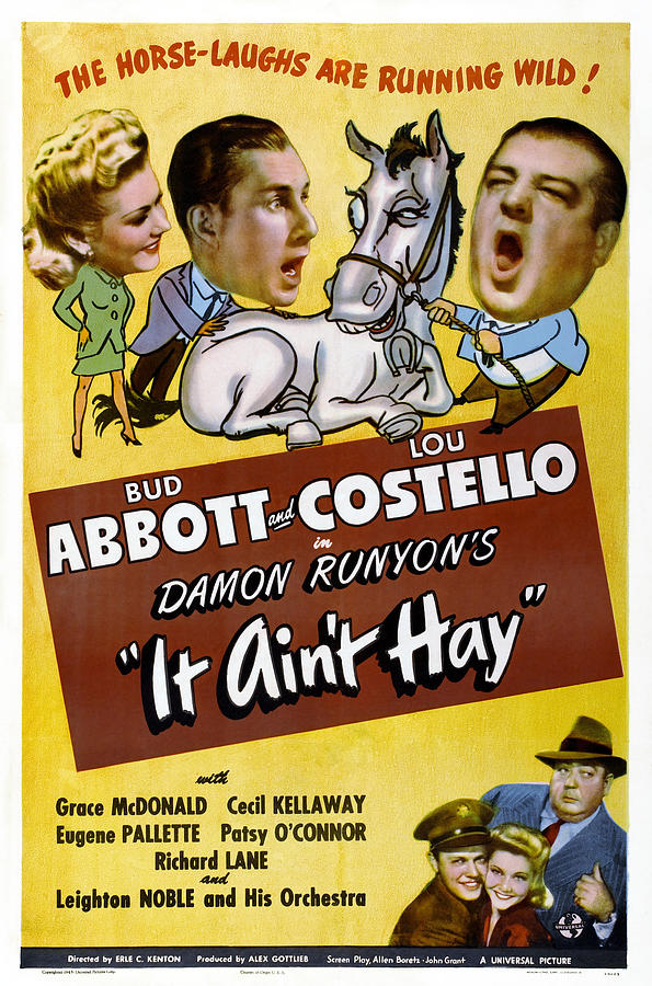 It Aint Hay, Top L-r Patsy Oconnor, Bud Photograph by Everett | Fine ...