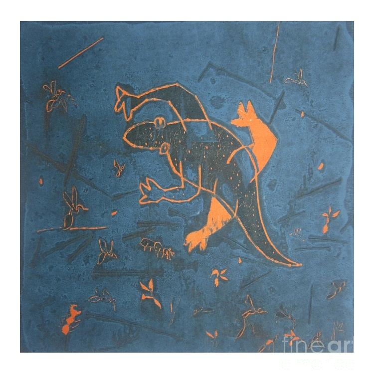''its LIZARD'' Painting by Shiv kumar Swami - Fine Art America