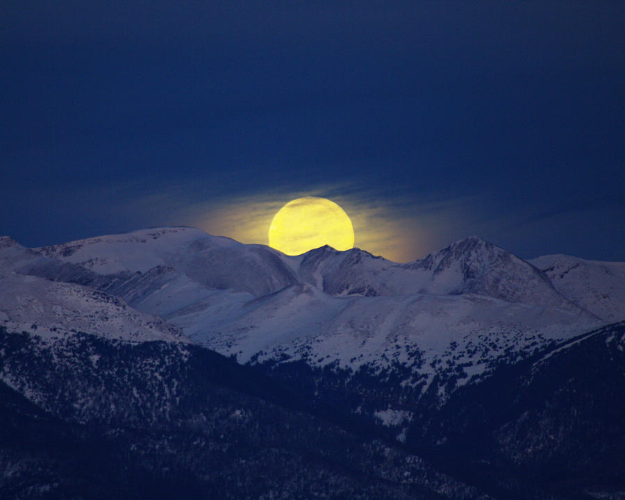 January Moon Set Part 2 Photograph by Gary Benson - Fine Art America