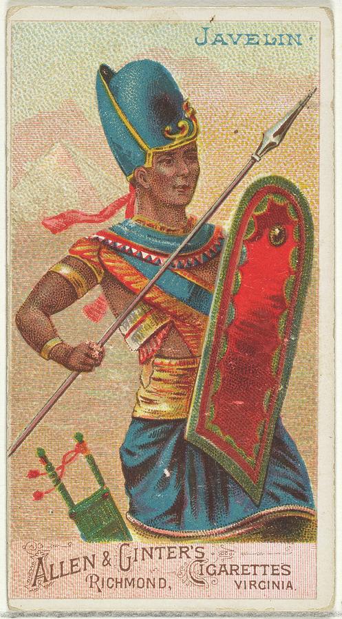 Javelin From The Arms Of All Nations Drawing By Issued By Allen And Ginter Fine Art America