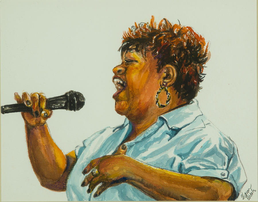 Jazz Singer Painting by Sharon Sorrels | Pixels