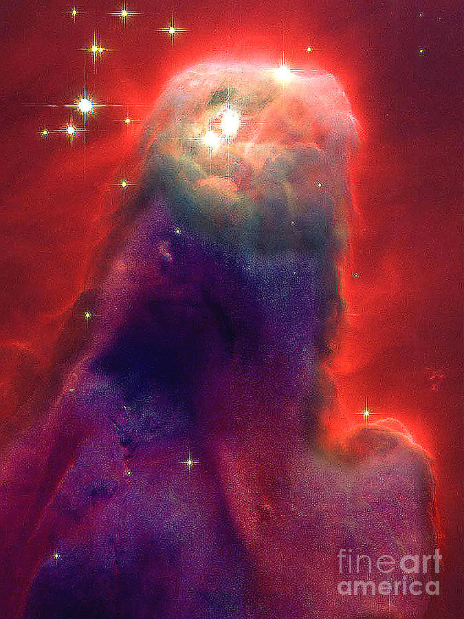 Jesus Nebula from NASA Photograph by Merton Allen