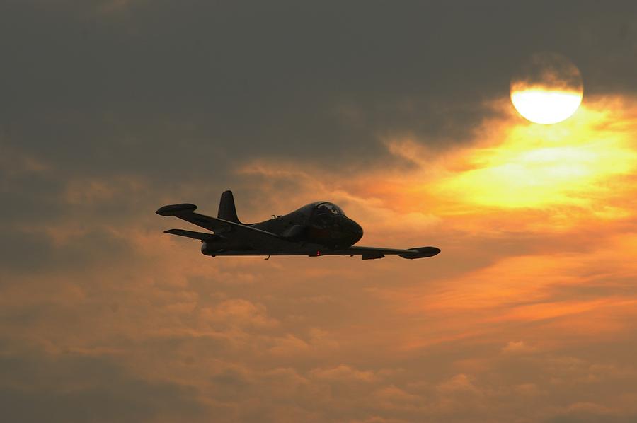 Jet at Sunset Photograph by Paul Lusk - Fine Art America