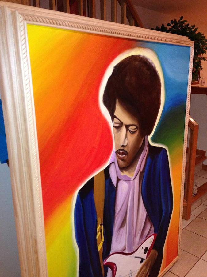 Jimi Hendrix Painting by Benjamin Coons - Fine Art America