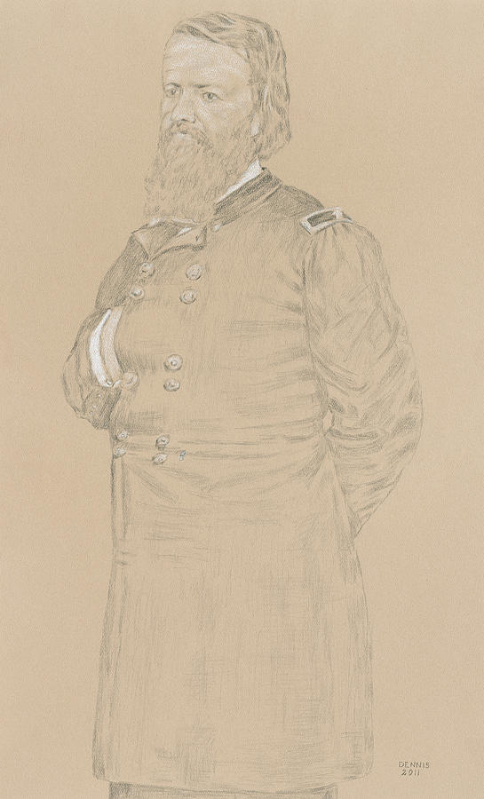John Pope Drawing by Dennis Larson - Fine Art America