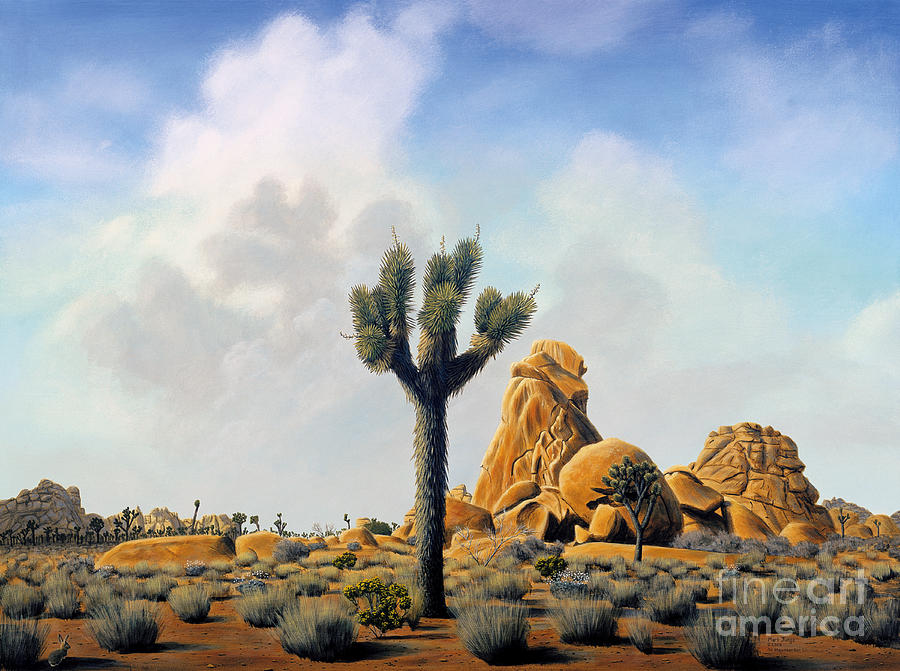 Joshua Tree Painting by Mark Junge - Pixels