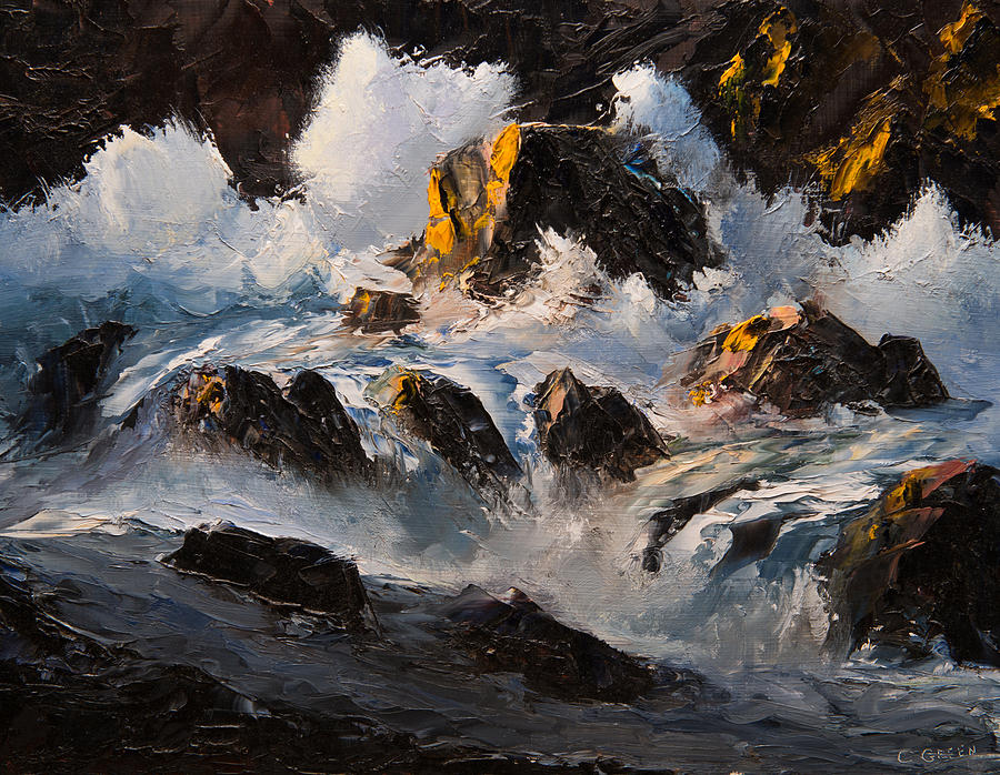 Joy of the Waves Painting by Charles Green - Fine Art America