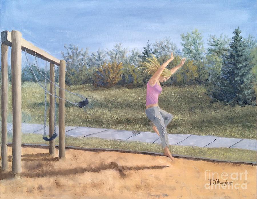 Jumping from a Swing Painting by J O Huppler - Fine Art America