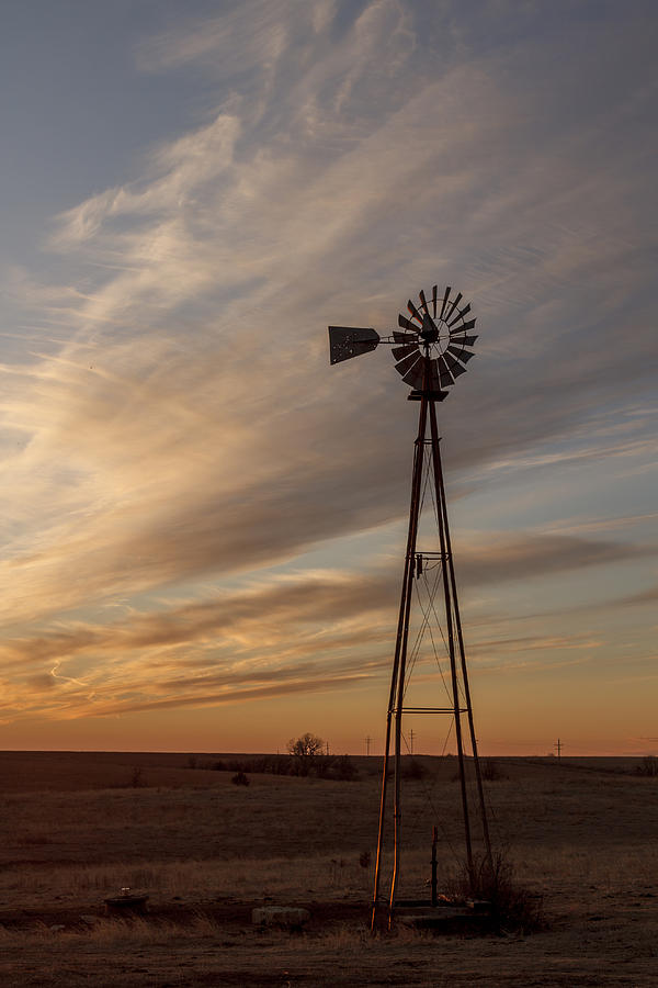 Kansas Windmill Photograph by Scott Bean