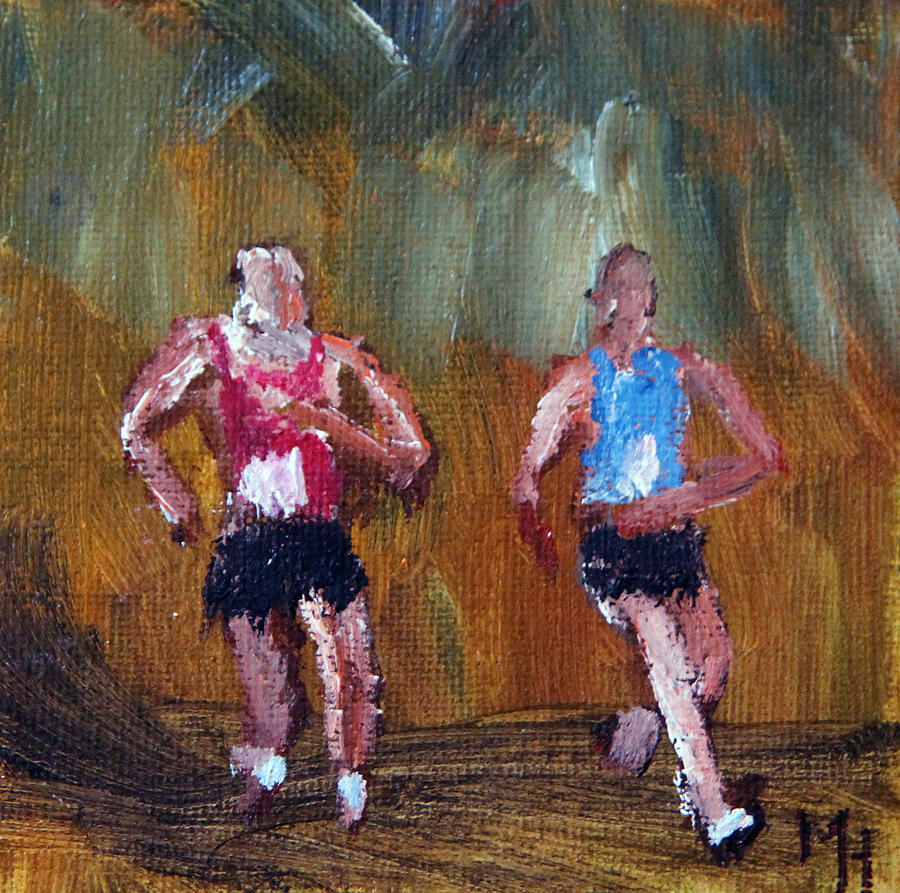 Keeping Pace Painting by Michael Helfen - Fine Art America
