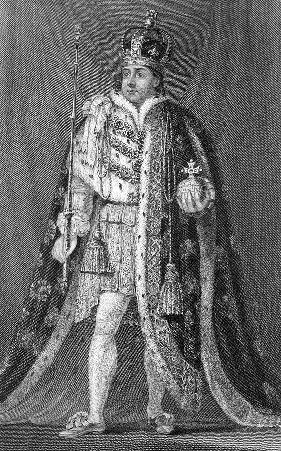 King George Iv Of England Full Length Drawing by Mary Evans Picture ...