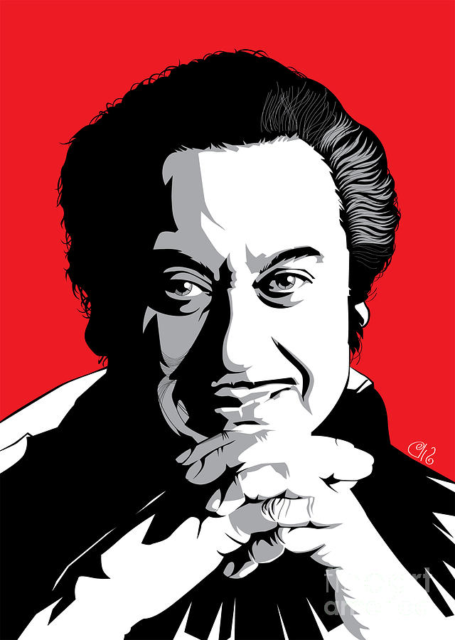 Kishore Kumar Digital Art by Sid Ghosh - Pixels