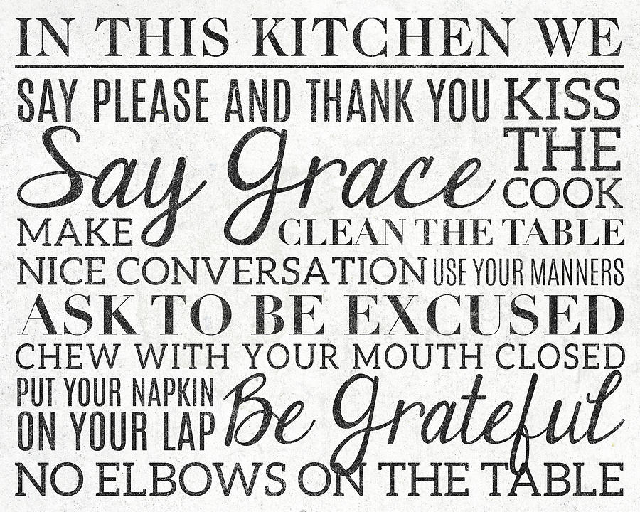 Kitchen Rules I Digital Art by Sd Graphics Studio - Pixels Merch