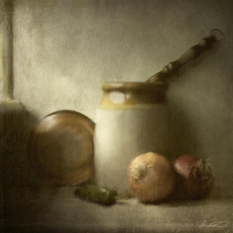 Kitchen window Painting by Brian Curnel - Fine Art America