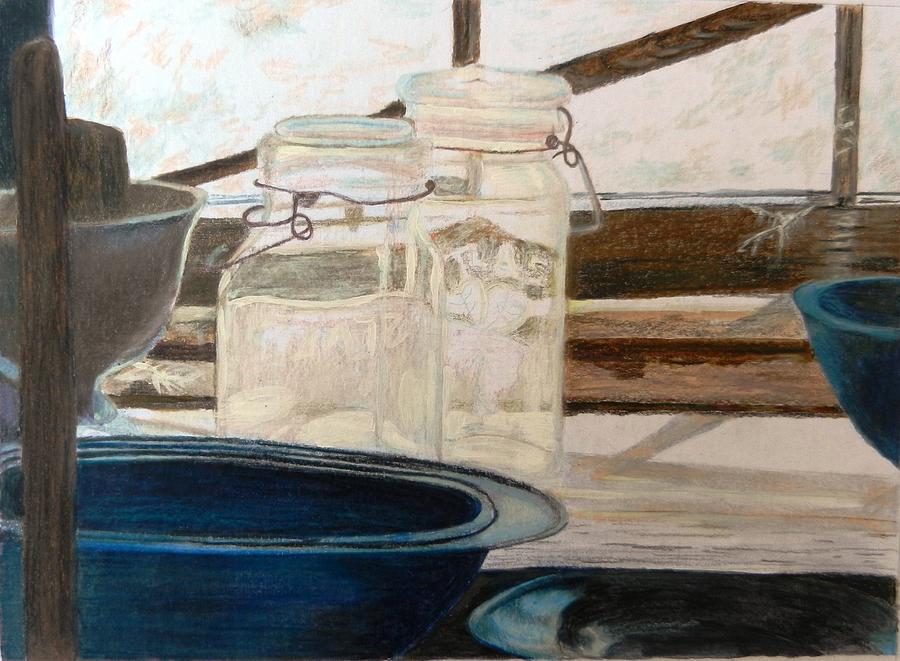 Kitchen Window Drawing by Renee Templeton - Fine Art America