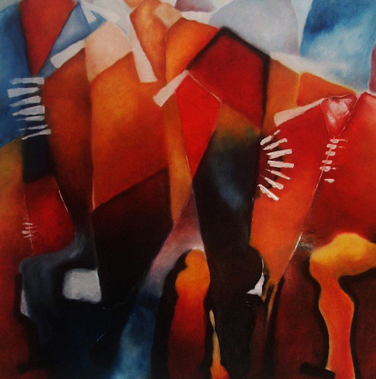 Kites Painting by Daniela Benson - Pixels