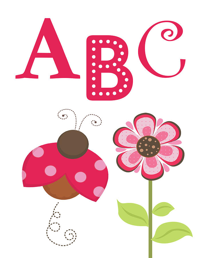 Ladybug Abc Painting by Tamara Robinson - Fine Art America