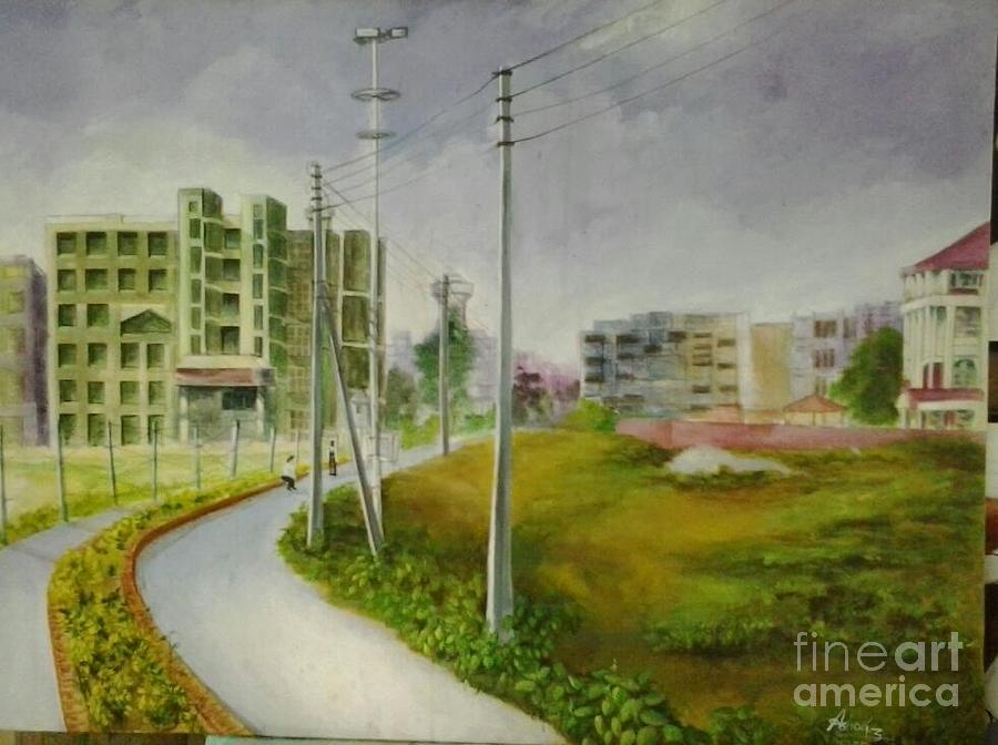 Landscape Painting by Ashok Kumar - Fine Art America