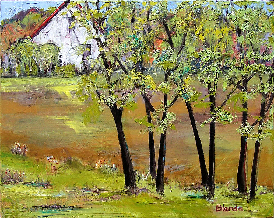 Hill House Farm Painting by Blenda Studio - Pixels