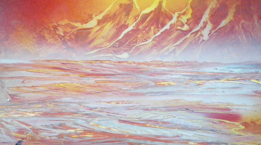 Lava flow Painting by Ignacio Ramos - Fine Art America