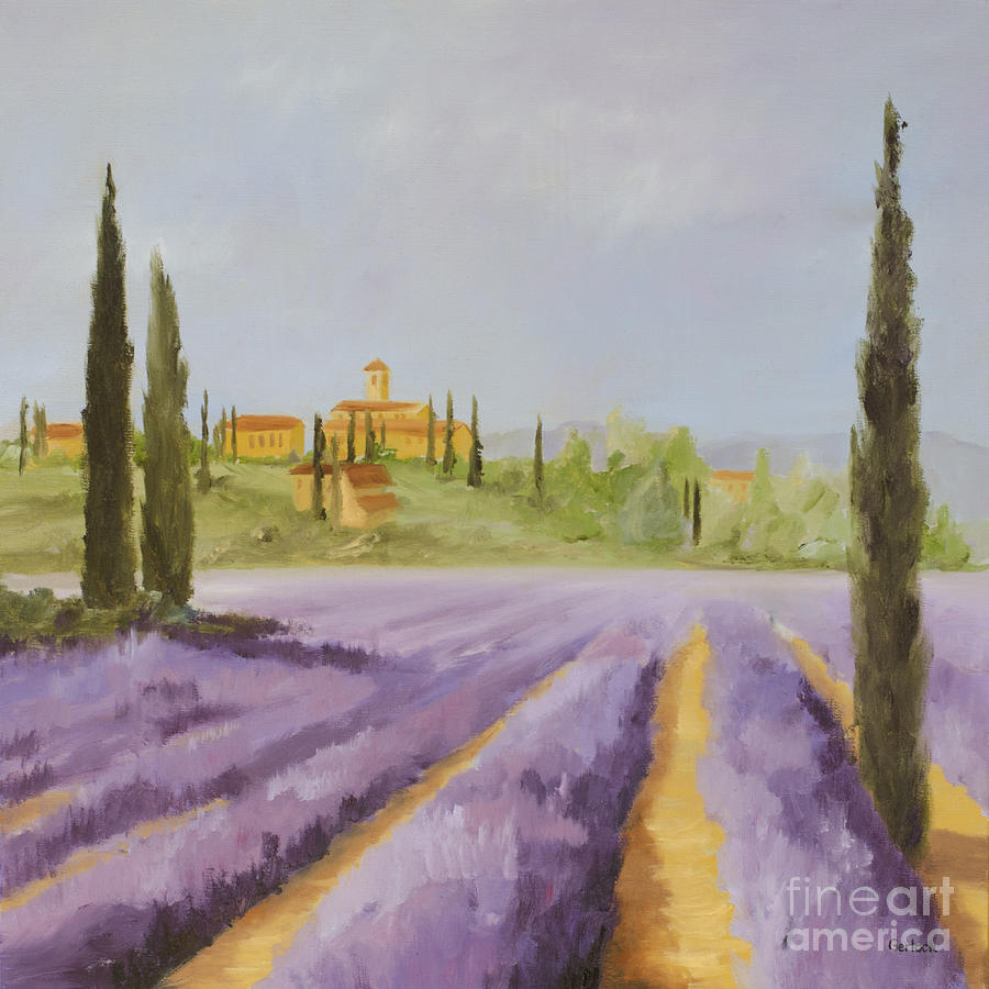 Lavender Fields I Painting by Logan Gerlock - Fine Art America
