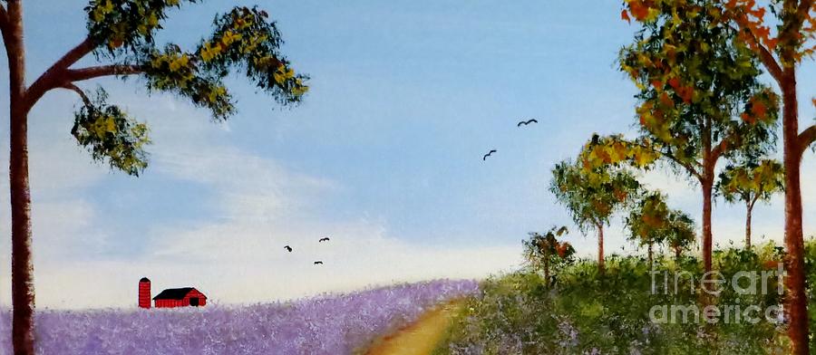 Lavender Fields Painting by Tim Townsend | Fine Art America