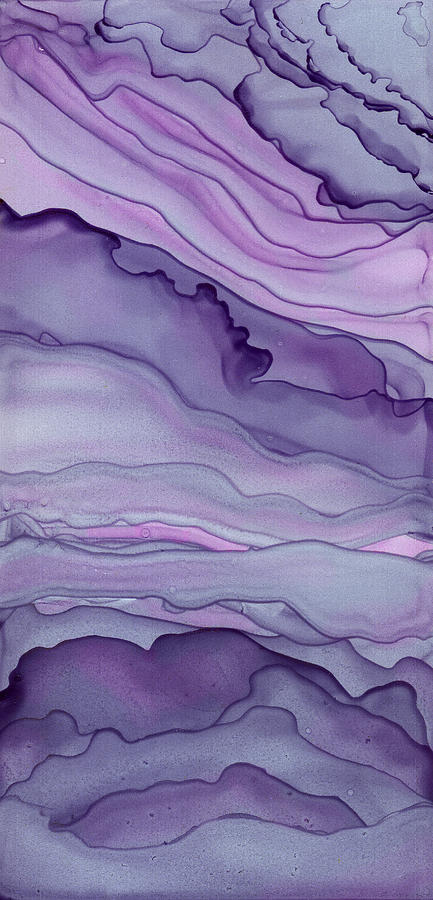 Lavender Layer Abstract Painting by Angeline Beres - Fine Art America