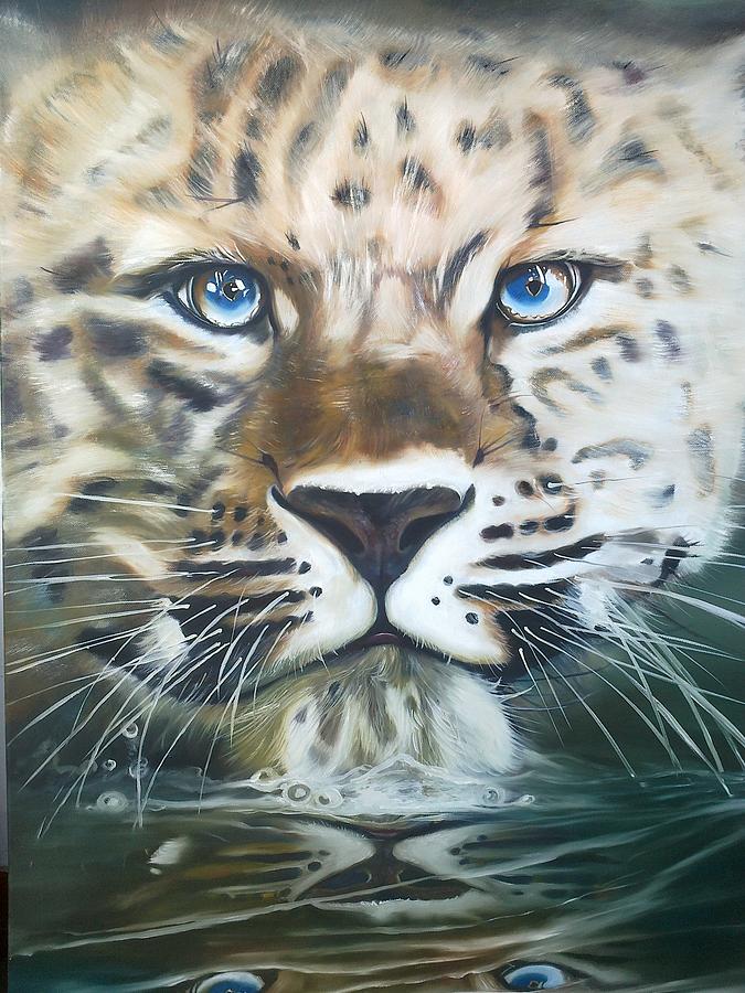 Leopard Painting by Andrick Jean - Fine Art America