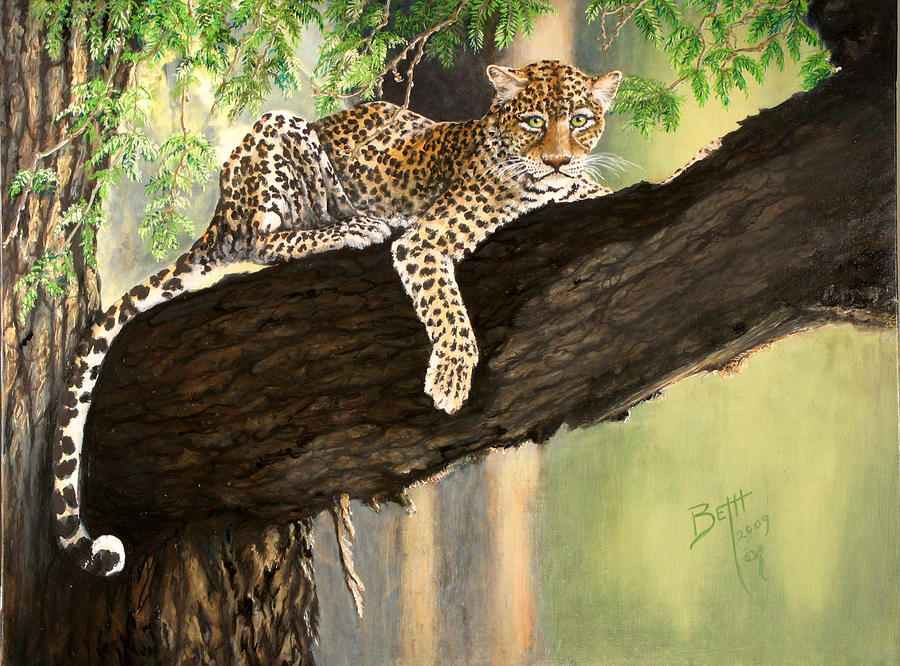 Leopard Painting by Beth Gramith - Fine Art America