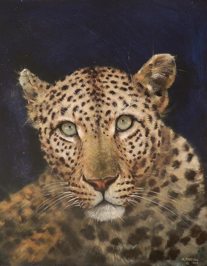 Leopard Study Painting by Robert Teeling - Fine Art America