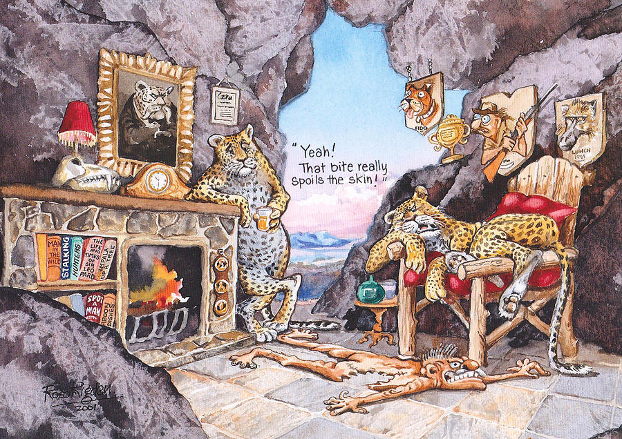 Leopard Trophy Painting by Rose Rigden - Pixels