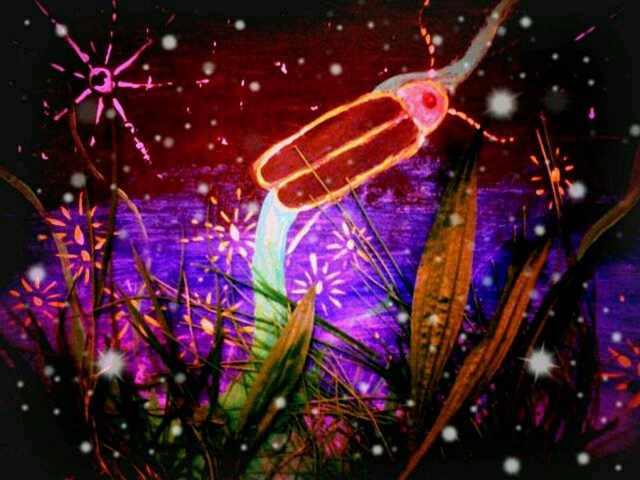 Lets catch Lightning bugs Painting by Michael Ard - Pixels