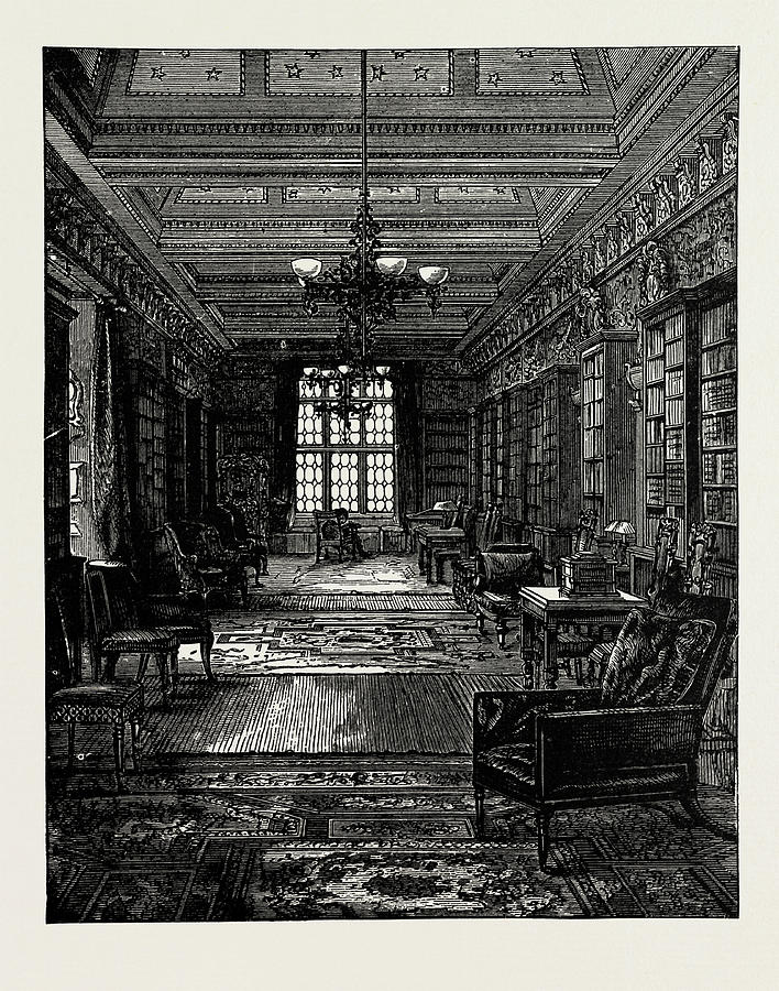 Library, North View Drawing by Litz Collection - Fine Art America
