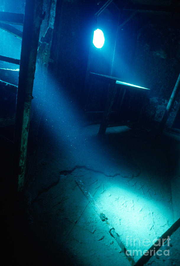 Light inside a sunk ship Photograph by Robert McAlpine - Pixels