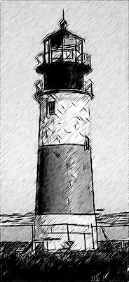 Lighthouse Drawing by Greg Lindberg - Fine Art America