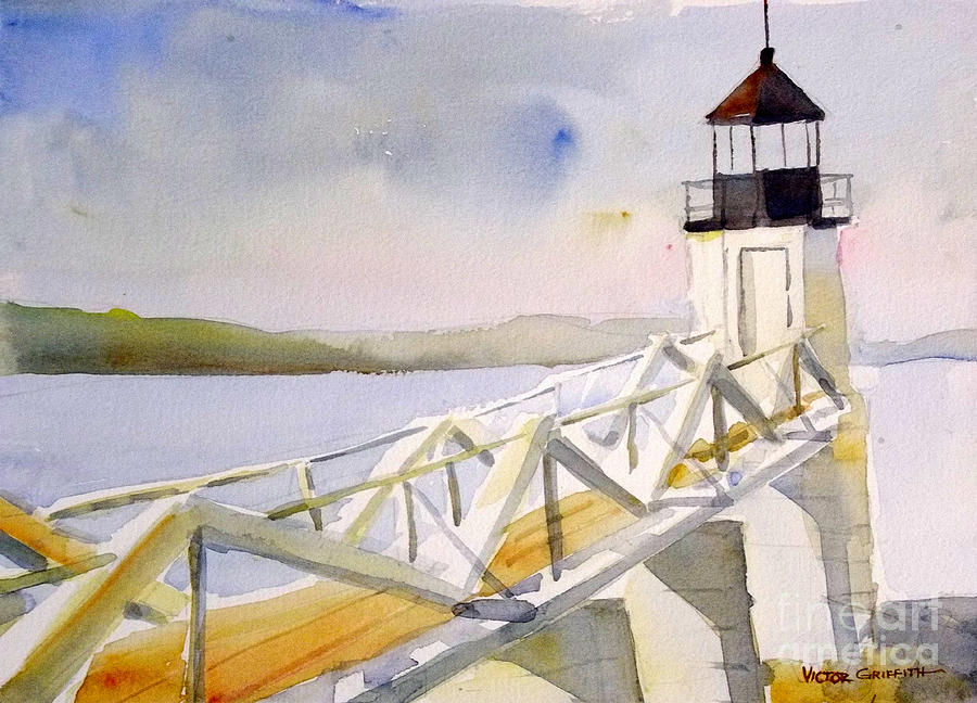 Lighthouse Painting by Victor Griffith - Fine Art America