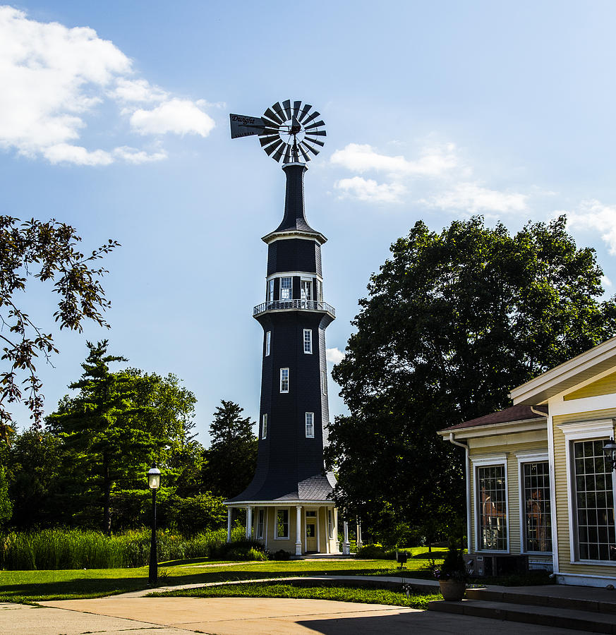Lighthouse Windmill Photograph by Angus HOOPER III - Pixels