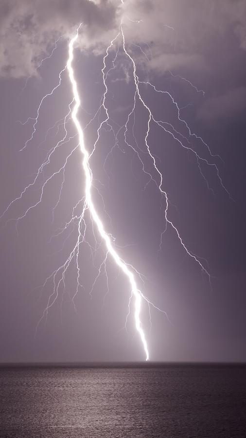 Lightning Bolt Photograph by Michael Wolf - Pixels