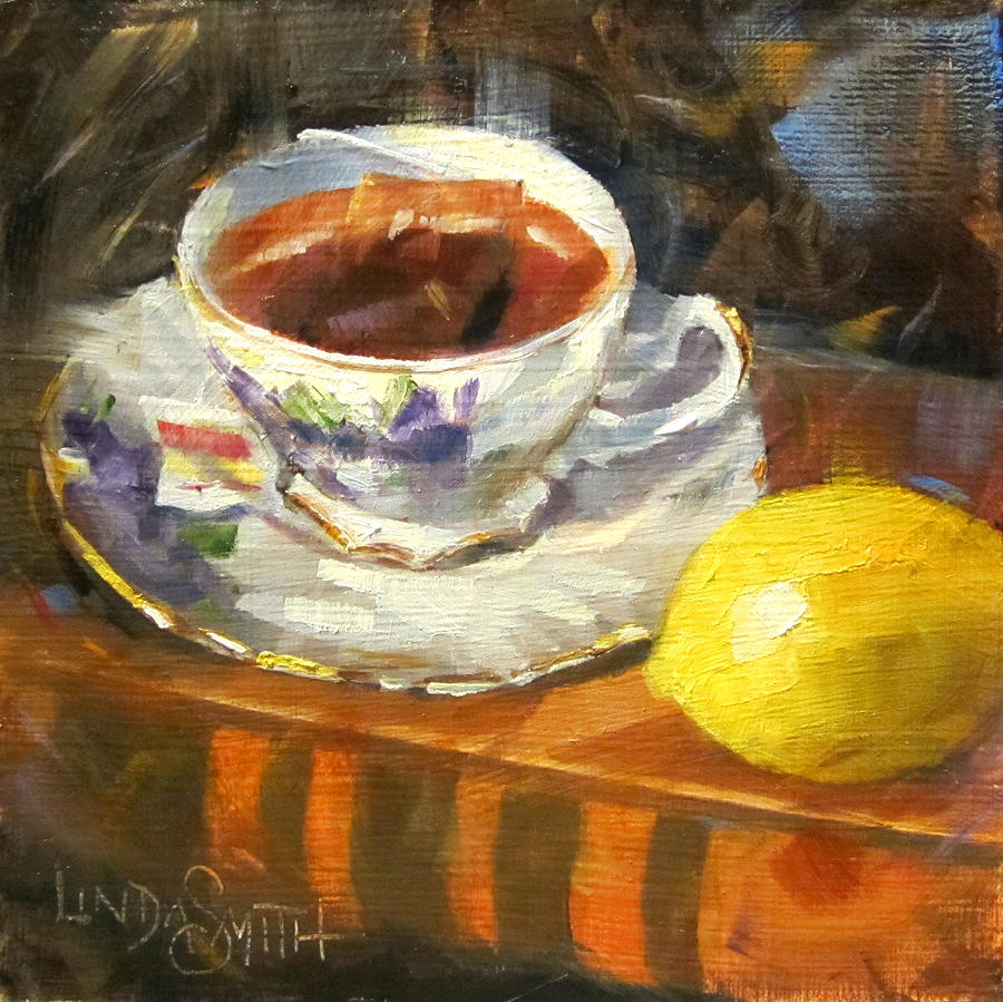 Lipton Blackberry Tea Painting by Linda Smith - Pixels