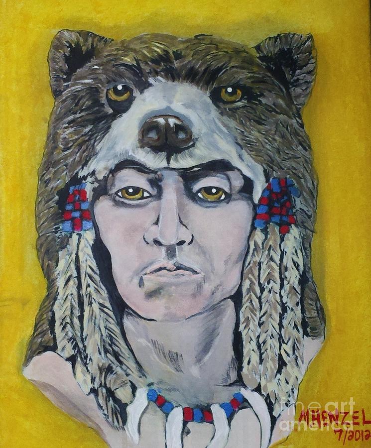 Lone Bear Painting by Michael Henzel - Fine Art America