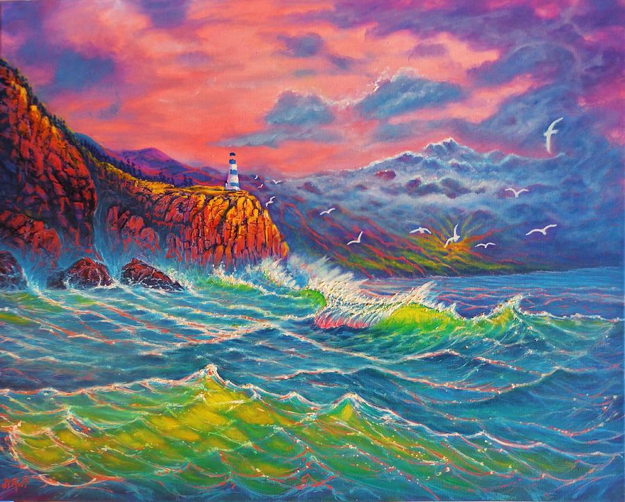 Lone Point Lighthouse Painting by Joseph Ruff - Fine Art America