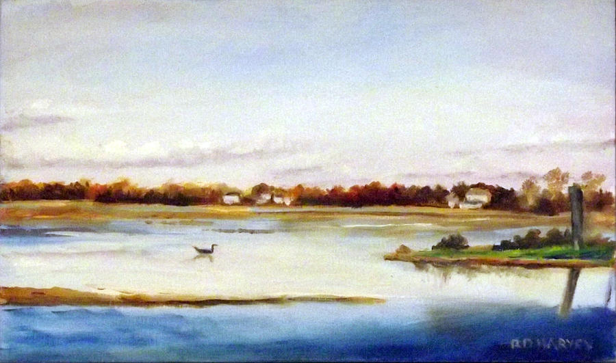 Lone Post Painting by Robert Harvey - Fine Art America